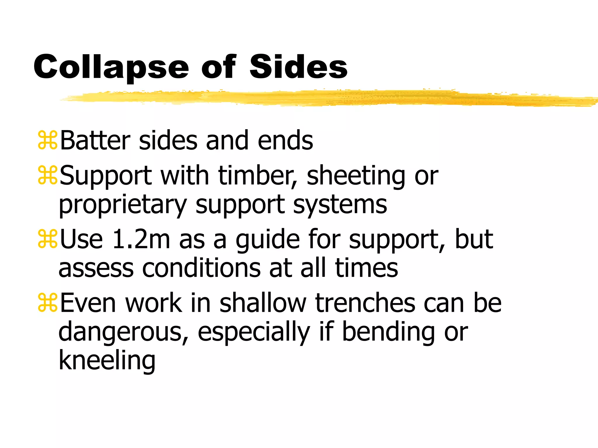 Safety in excavation | PPT