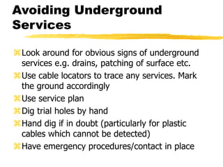 Safety in excavation | PPT