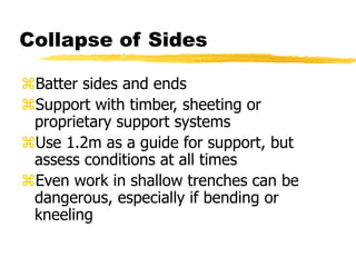 Safety in excavation | PPT
