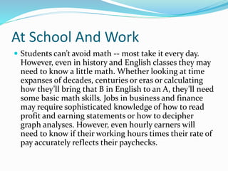 Maths importance in daily life | PPT