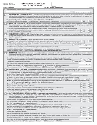 Texas Motor Fuels, Interstate Trucker, and IFTA Forms-AP-133 Texas ...