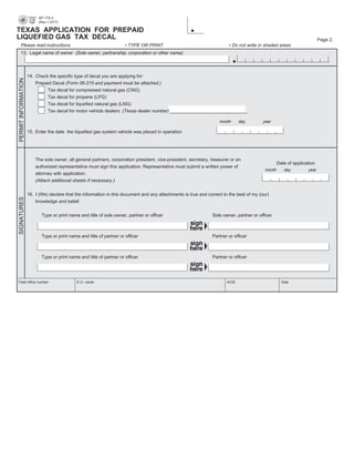 Texas Motor Fuels, Interstate Trucker, and IFTA Forms- AP-170 Texas ...