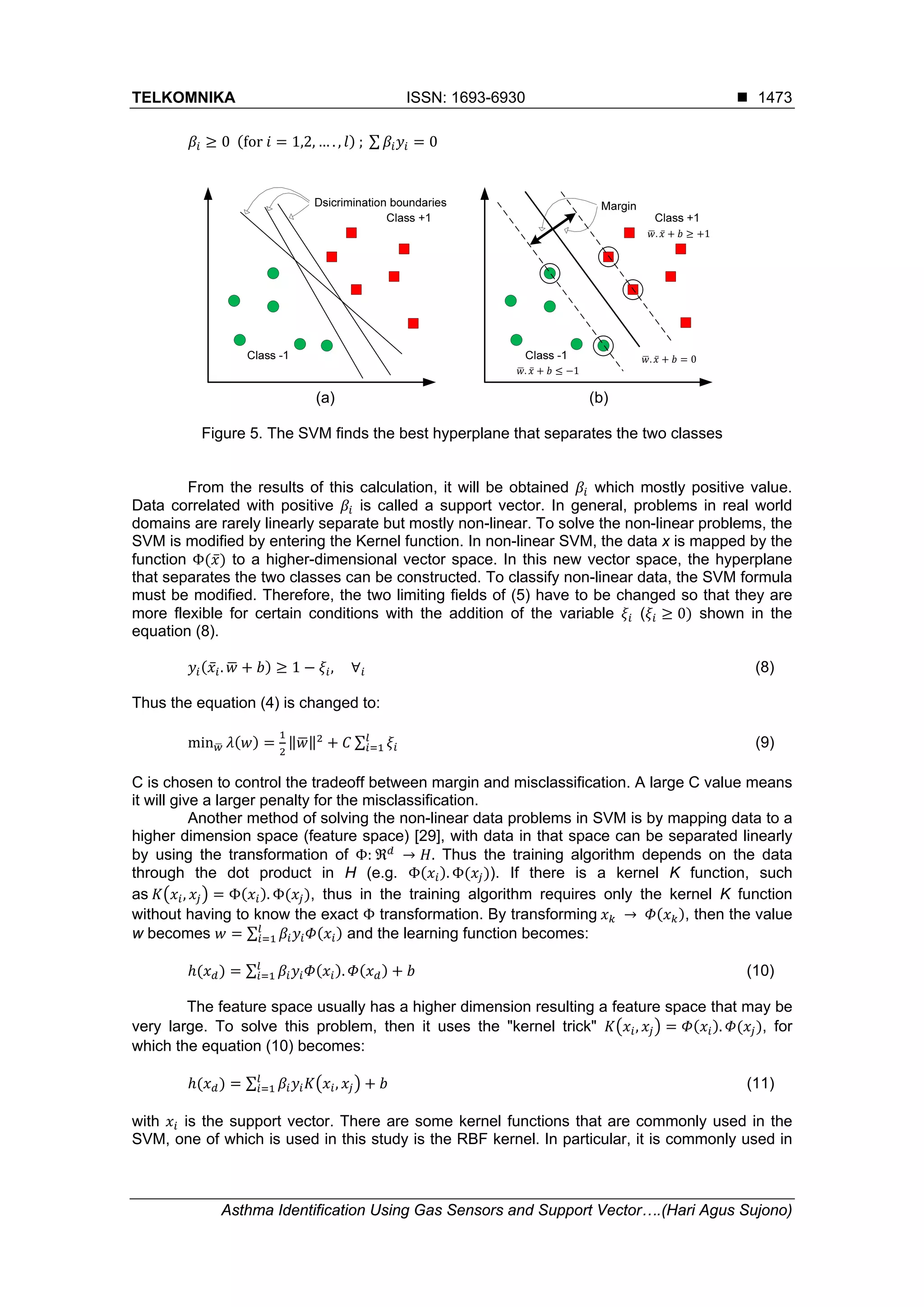 Asthma Identification Using Gas Sensors and Support Vector Machine | PDF