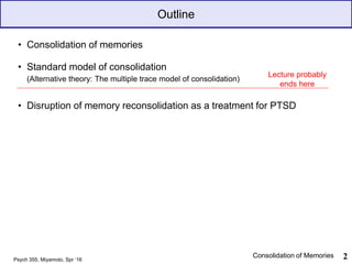 Memory Lecture Psychology Introduction part 1 | PPT