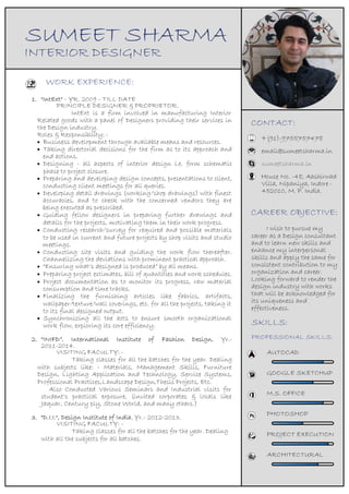 RESUME - SUMEET SHARMA | PDF