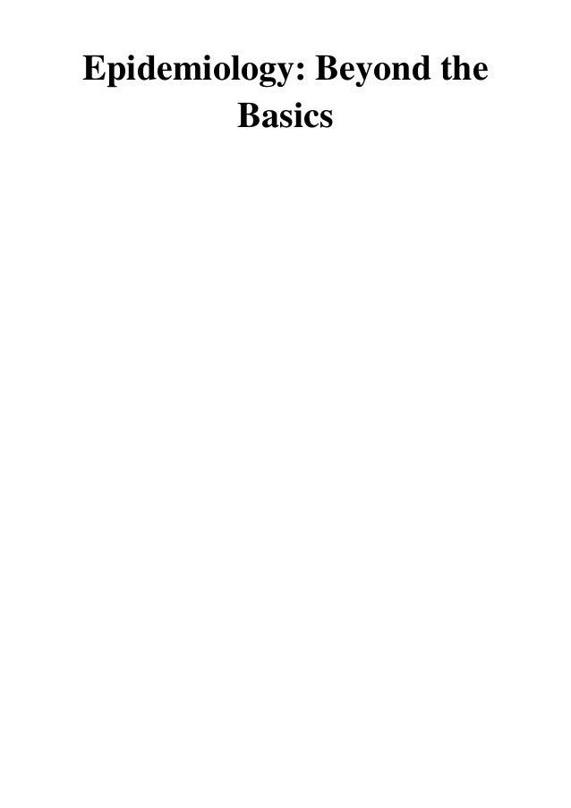 Epidemiology PDF - Moyses Szklo Beyond the Basics Epidemiology PDF - Moyses Szklo Beyond the Basics