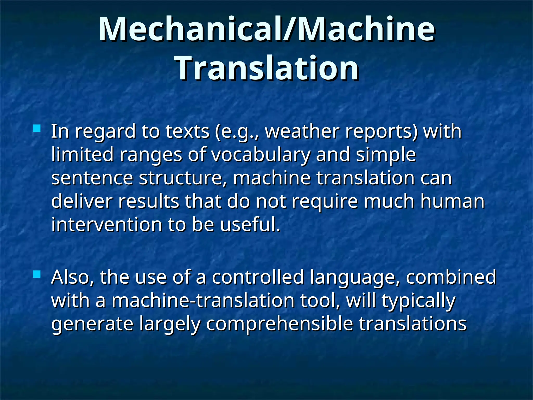 Types of translation, kinds of translation, maain types | PPT