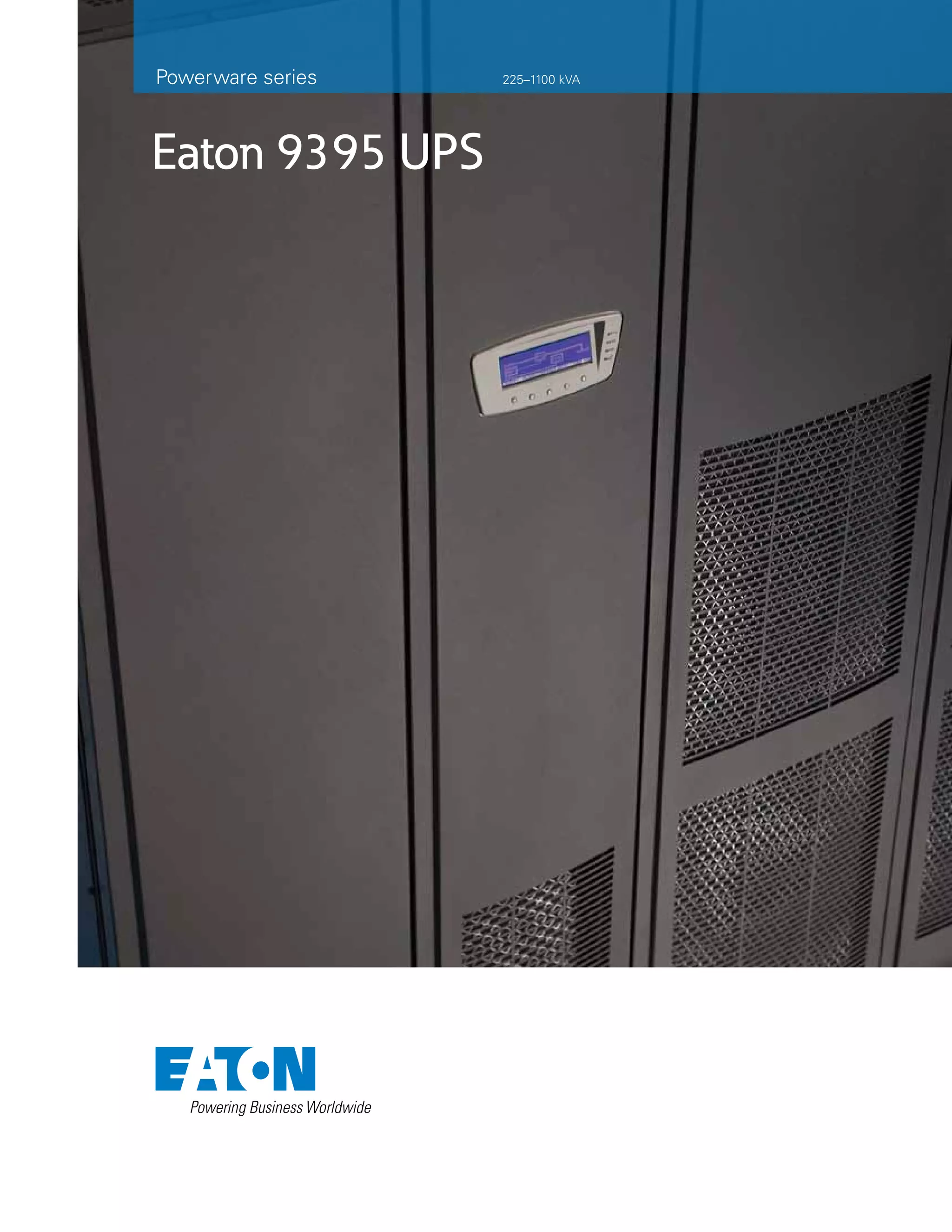 Eaton 9395 550 kVA UPS with Inherent Redundancy | PDF