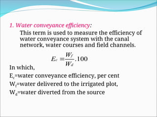12869709 Irrigation depth and irrigation efficiency .ppt