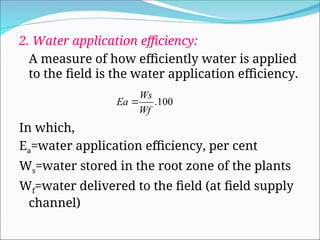 12869709 Irrigation depth and irrigation efficiency .ppt
