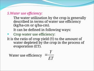 12869709 Irrigation depth and irrigation efficiency .ppt