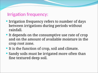 12869709 Irrigation depth and irrigation efficiency .ppt