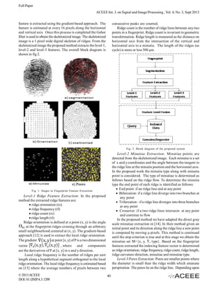 An Indexing Technique Based on Feature Level Fusion of Fingerprint Features | PDF