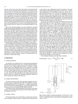 Enhanced fluidized bed methanation over a Ni Al2O3 catalyst for ...