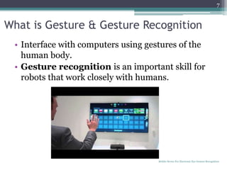 Mobile Device For Electronic Eye Gesture Recognition | PPT
