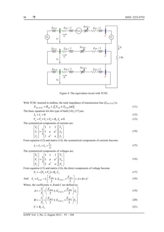 Impact of Thyristor Controlled Series Capacitor Insertion on Short-circuit Calculation in ...