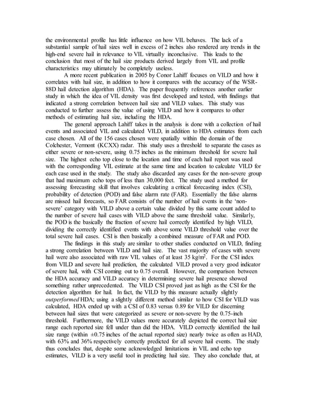 Meteor 435x Hail Size and VIL paper | DOCX