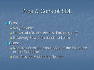 SQL Basics | PPT