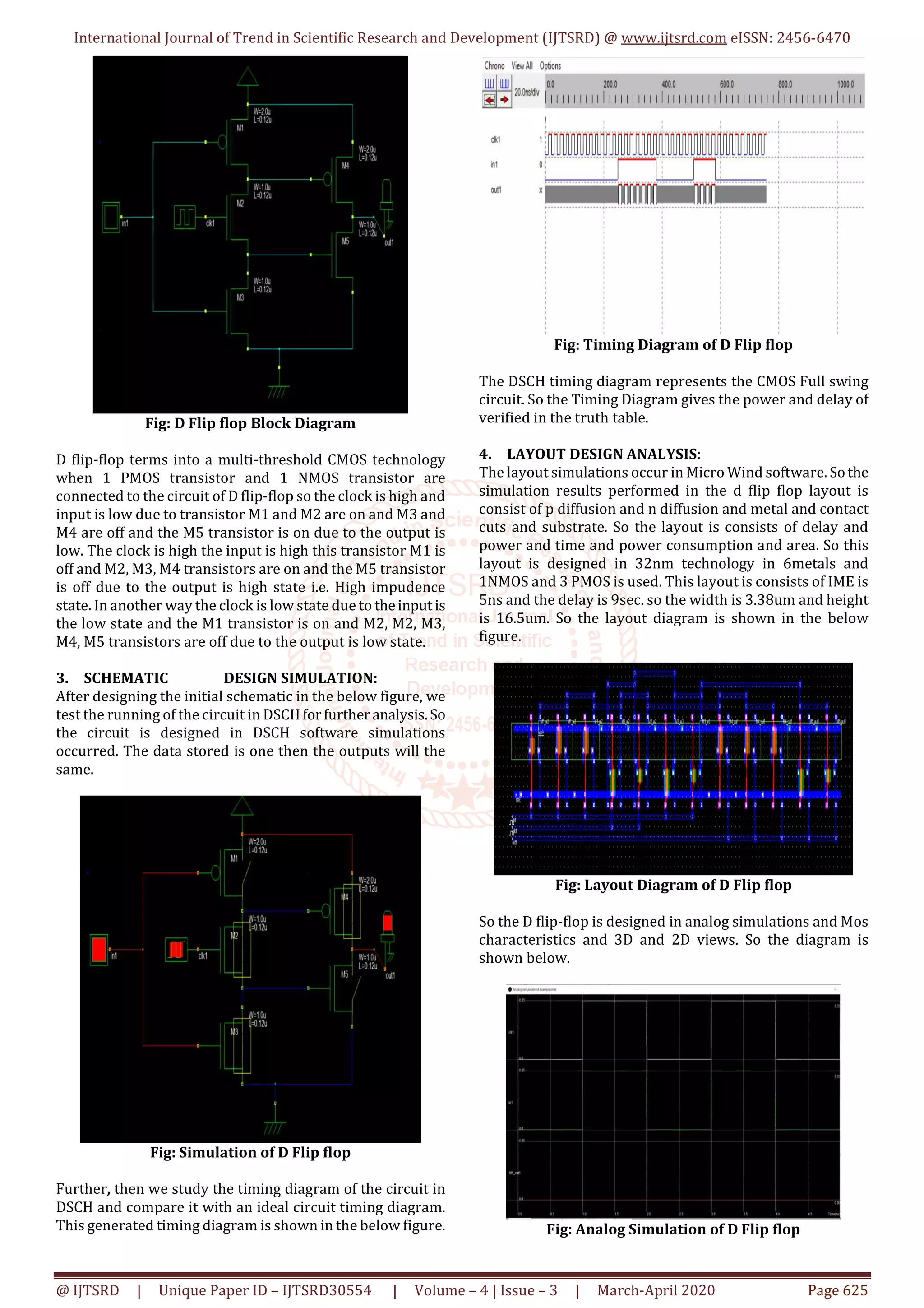 Implementation of D Flip Flop using CMOS Technology | PDF