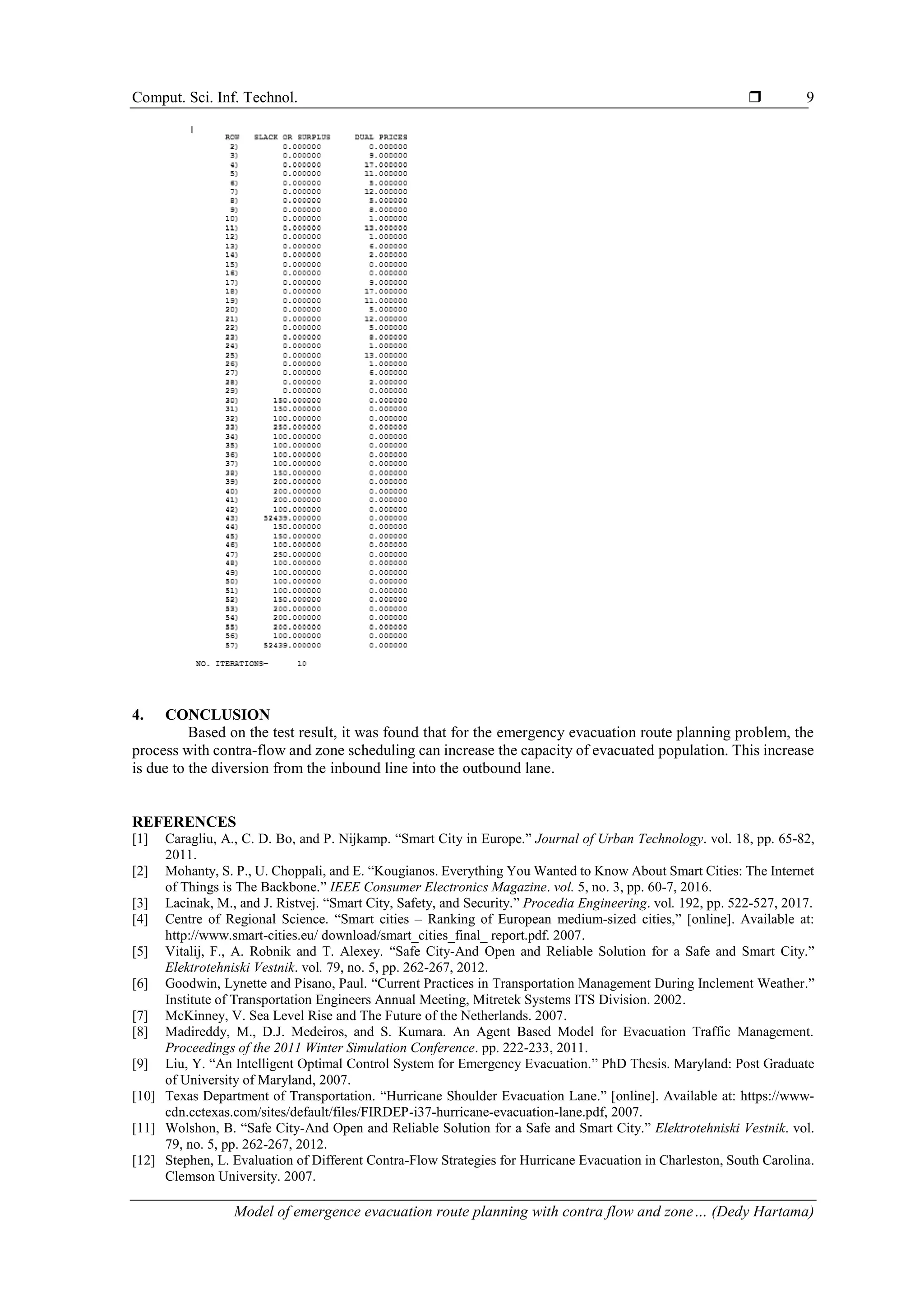 Model of emergence evacuation route planning with contra flow and zone scheduling in disaster ...