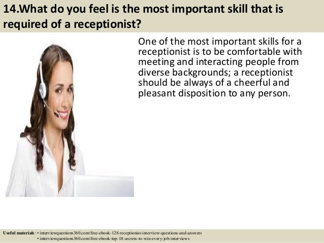 Top 52 receptionist interview questions and answers pdf ebook free do… Top 52 receptionist interview questions and answers pdf ebook free do…