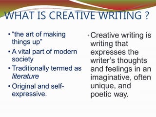 129. Creative writing | PPTX