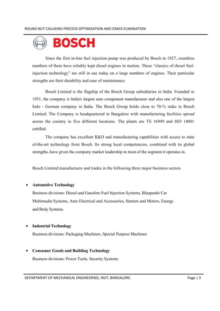 Round nut caulking process optimization and crack elimination | PDF