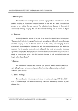 Round nut caulking process optimization and crack elimination | PDF