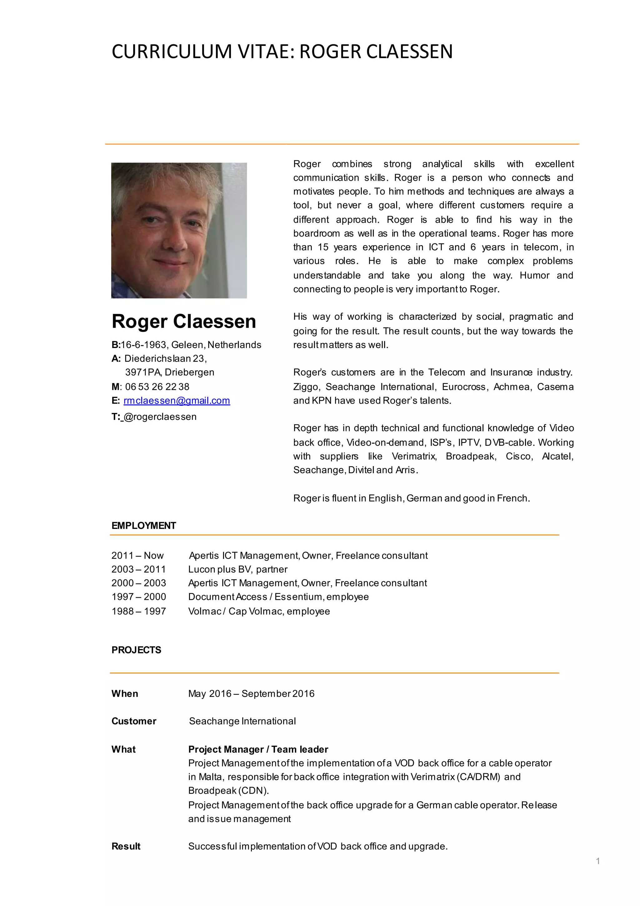 CV-Roger-2016 | PDF