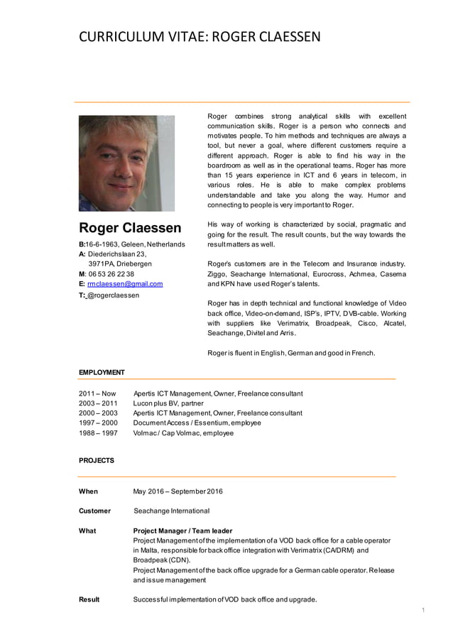 CV-Roger-2016 | PDF