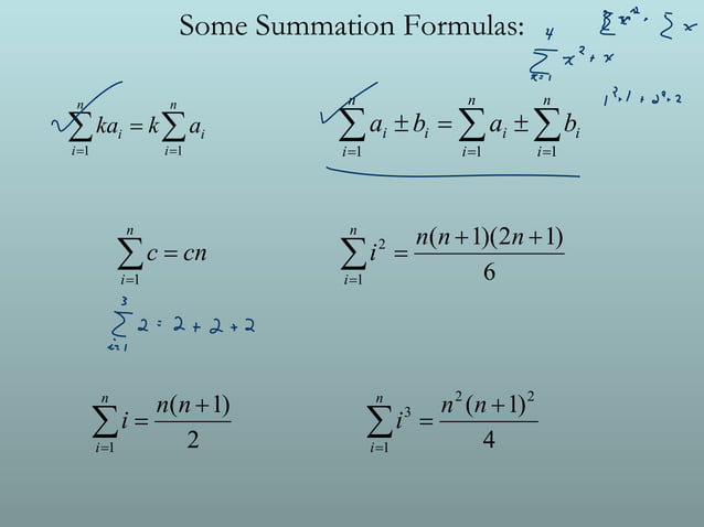 1.29.08 Sigma Notation | PPT