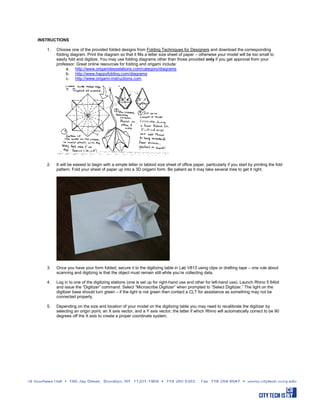 1291 fa13 assign4_digitizing_folded_models | PDF | Free Download