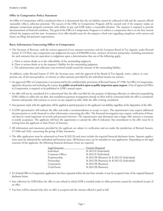 Offer in Compromise Program | PDF