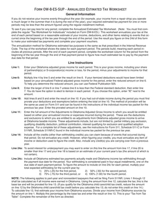 Annualized Estimated Tax Worksheet | PDF