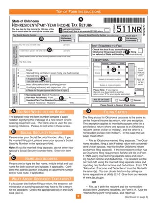 Individual Nonresident/Part-Year Income Tax Return Packet | PDF