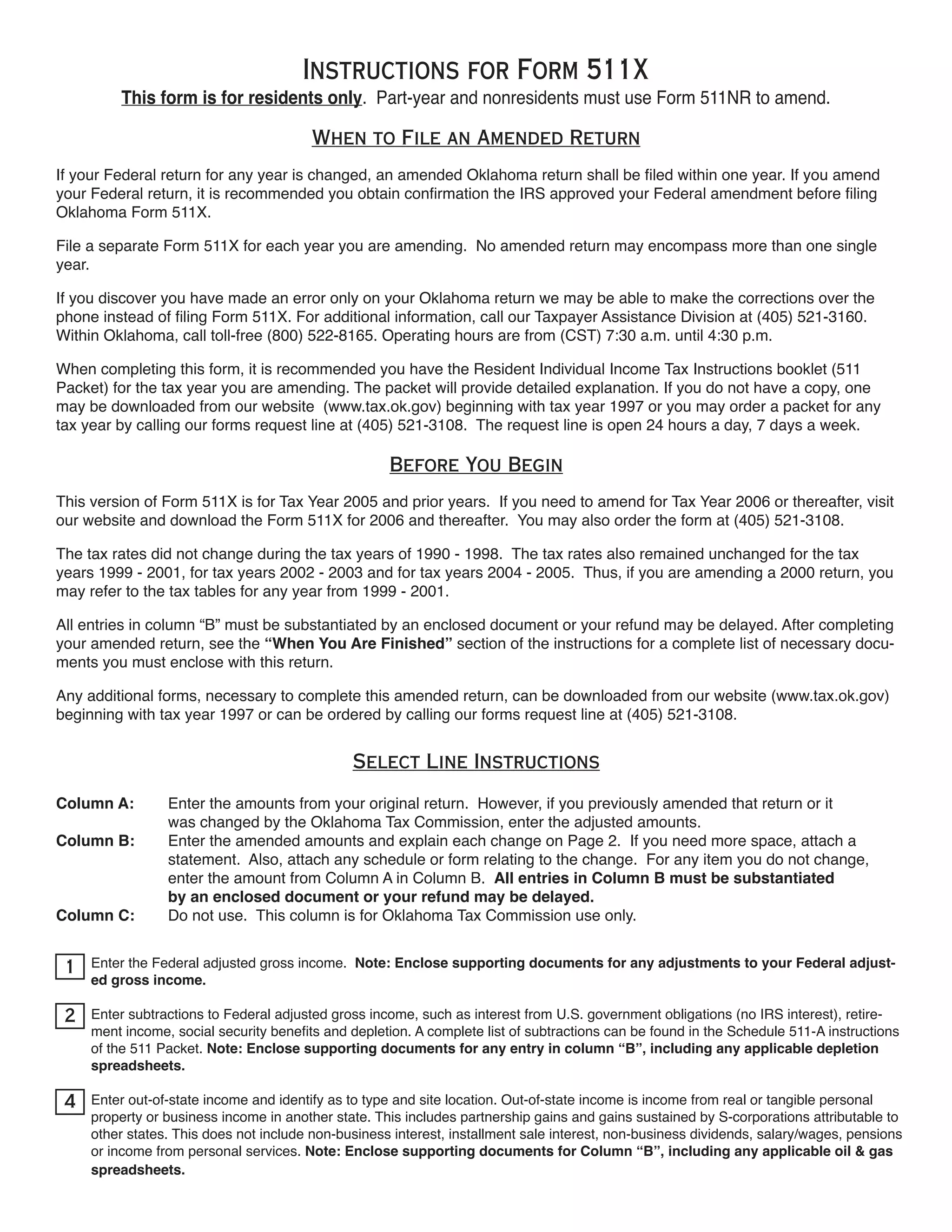 Amended Resident Individual Income Tax Return | PDF