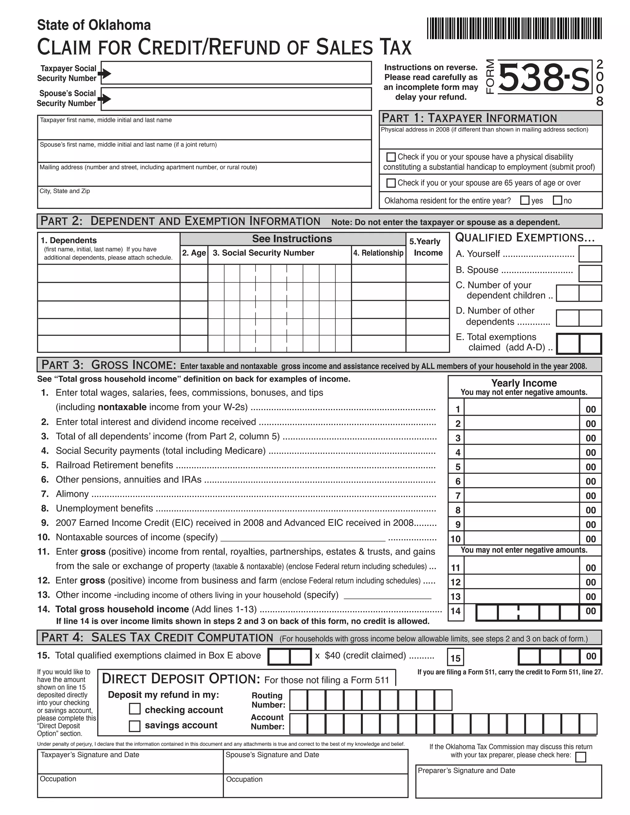 Sales Tax Refund | PDF
