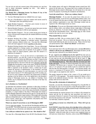 Instructions for Resident And Non-Resident Individual Income Tax | PDF