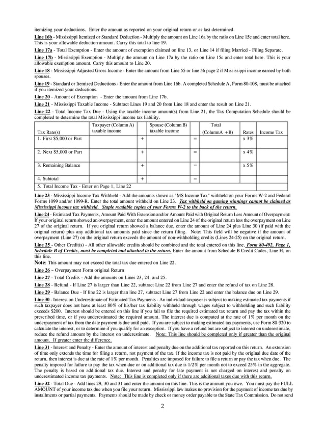 Amended Non-Resident & Part Year Resident Income Tax Return ...