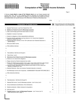 Fiduciary Income Tax Return | PDF