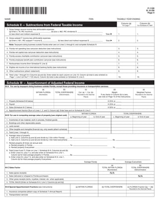 Florida Corporate Income/Franchise and Emergency Excise Tax Return for ...