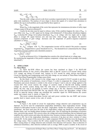 Compensation of Single-Phase and Three-Phase Voltage Sag and Swell ...