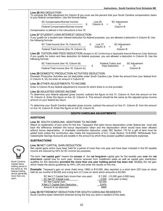Instructions for Schedule NR | PDF