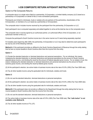 Composite Return Affidavit | PDF