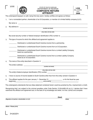 Composite Return Affidavit | PDF