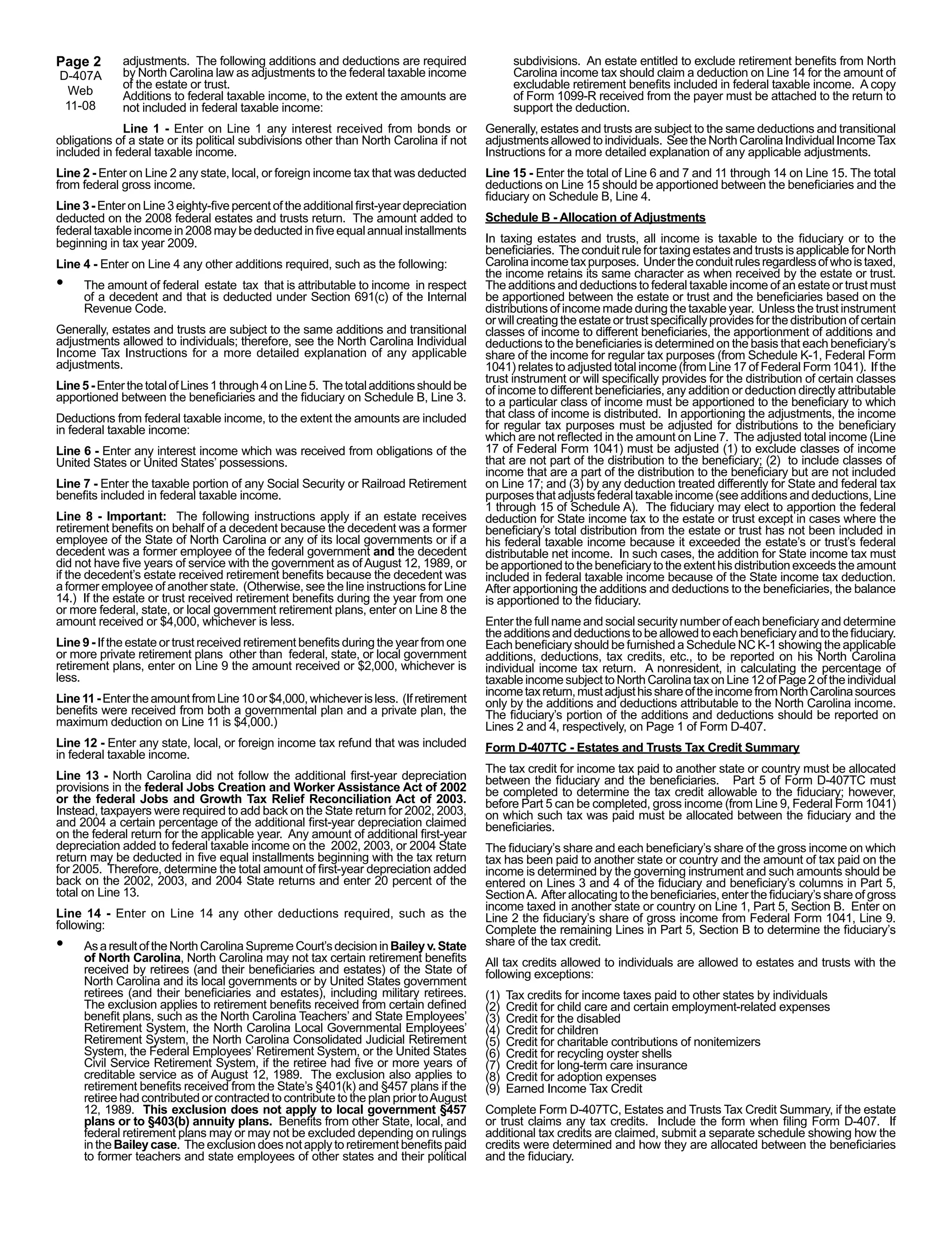 dor.state.nc D-407A | PDF