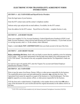 EFT Authorizaton Agreeement | PDF