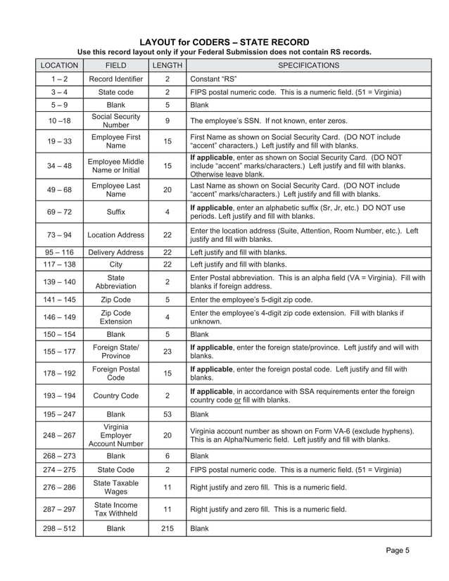 W2 Magnetic Media Filing Instructions | PDF