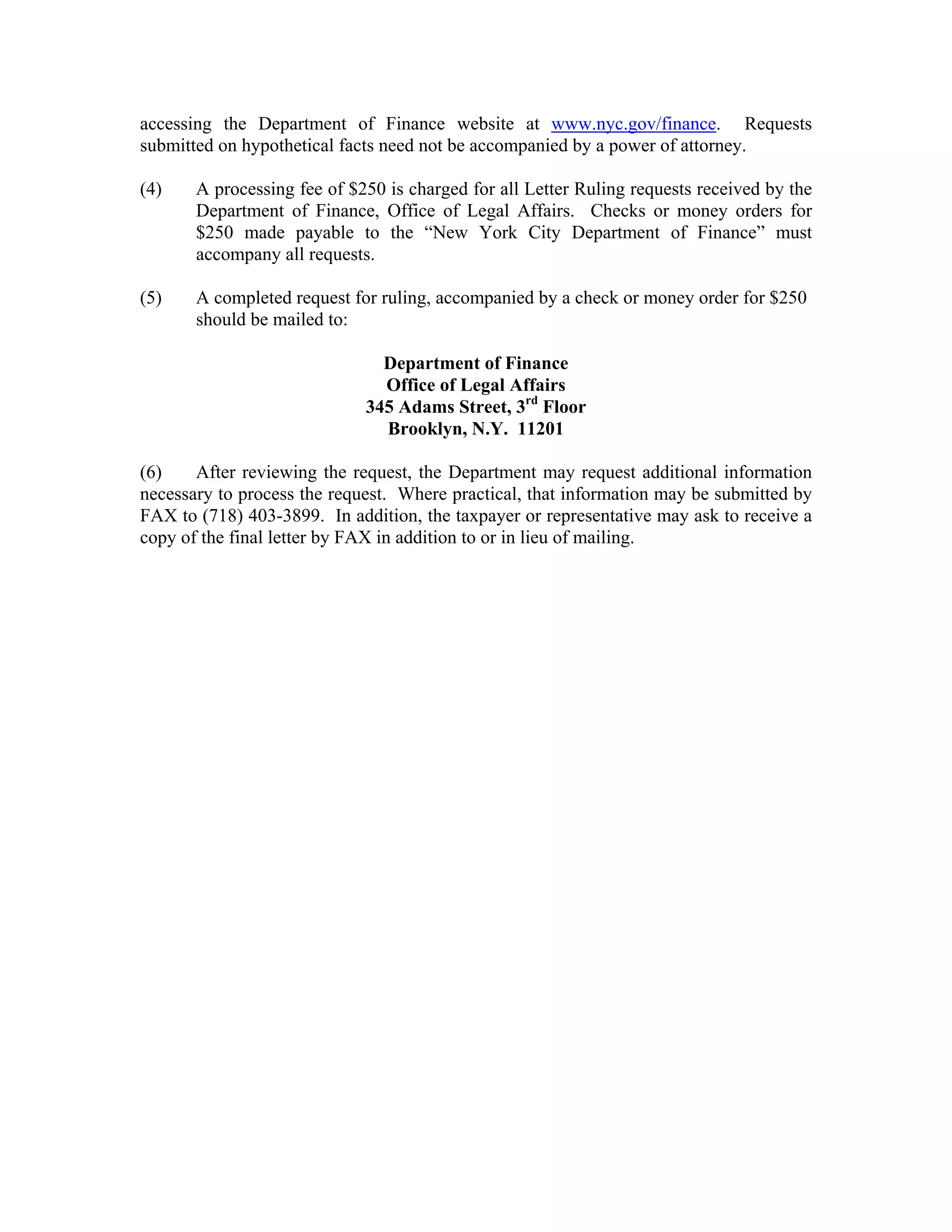 Letter Ruling Request Form | PDF