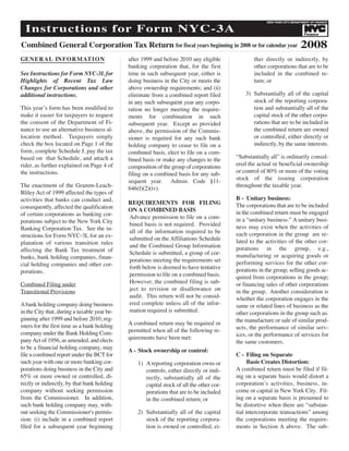 NYC-3L General Corporation Tax Return | PDF